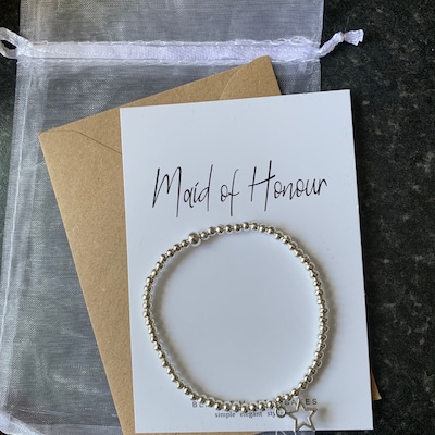 Perfectly Imperfect Stars Bracelet Silver Bracelet Friendship Keepsake ...