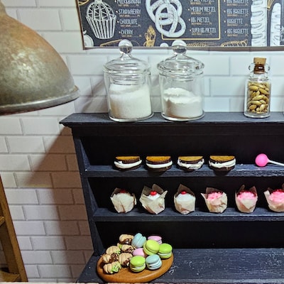 1:6 Scale Miniature Pastry Set Pastel 12pc, Mini Cakes for Playscale ...