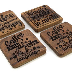 Coasters SVG Bundle Coffee Quotes Design Funny Quotes - Etsy