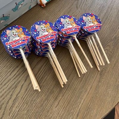 Carnival Circus Lollipop Labels Custom Swirl Pops Birthday Party Party ...