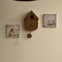 MEERWEH DUO Maritimes Bild auf Holz Leinwand Kunstdruck Meer Ostsee Nordsee Möwen Wanddeko ...