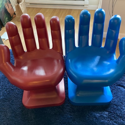 Dark Red LEFT Hand Shaped Chair 32 Tall Adult Size 70's Retro EAMES ...