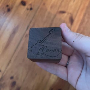 Custom Wooden Guitar Picks Box,personalized Guitar Pick Holder Storage ...