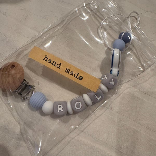 Personalized Pacifier Clip, Custom Baby Pacifier Clip, Personalized ...