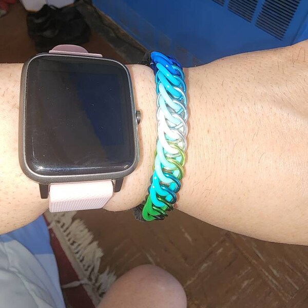 Subtle Agender Pride Bracelet, Agender Pride Flag Bracelet, Agender ...