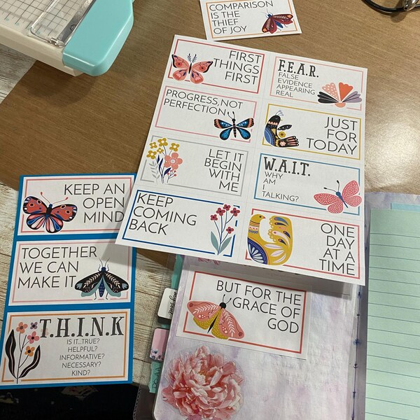 Printable Recovery Bookmarks - Alanon, Coda, & 12-step Program Slogans ...