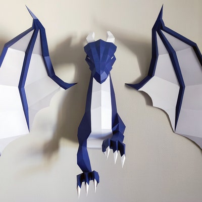 DIY Papercraft Dragon: Turn This Printable PDF Pattern Into an - Etsy