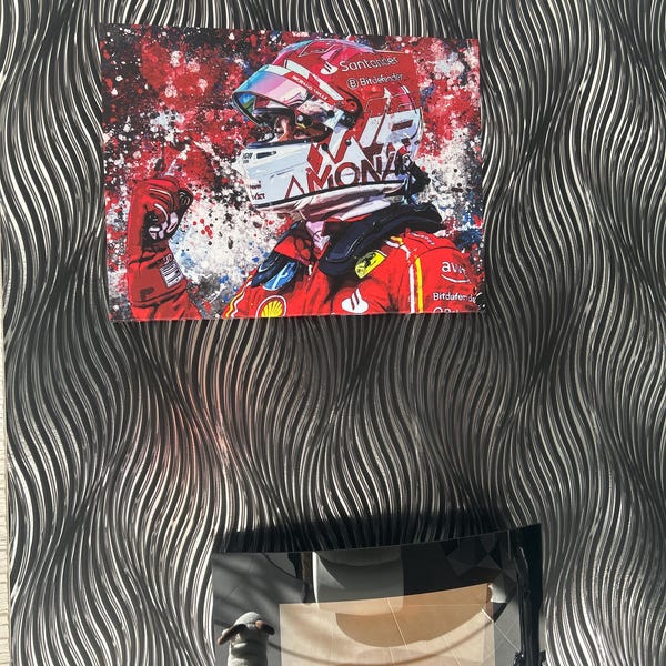 Charles Leclerc 2024 Monza Ferrari F1 Limited Edition Canvas / Print ...