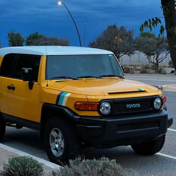 Many Colors & Sizes - Retro Racing Stripes Rainbow Vinyl Die Cut Decal ...