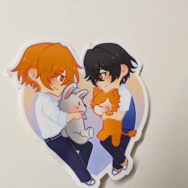 Sasamiya & Hirakagi Heart Plush | Japanese BL Yaoi Manga | Kawaii Vinyl ...