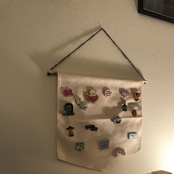 Enamel Pin Display, 10x12 Patch Banner, Banner for Pins, Pin Display ...