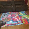 Area Rug Psychedelic Trippy Carpets Colorful Fun Eclectic Outsider Art ...