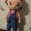 Crochet Doll With Overalls Amigurumi Patterns, First Baby Doll Crochet ...