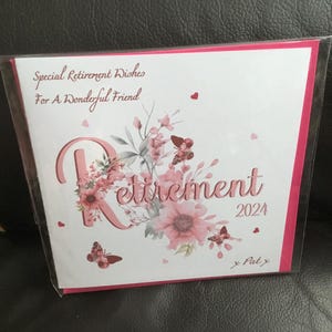 Handmade Personalised Retirement Card, Butterfly Tree Retirement - Etsy UK