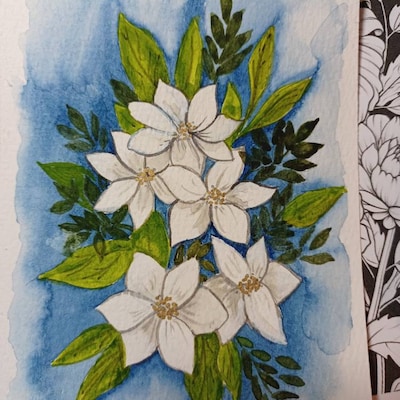 Autumn Tree Landscape Printable Outline Traceable Template for Drawing ...