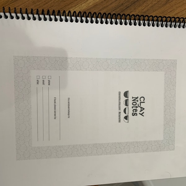 Handbuilding Claynotes Print-at-home Booklet | Record Your Ceramics ...