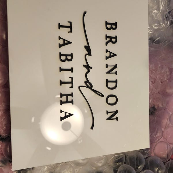 Personalized Wedding Card Box Personalized Raised Text Card Box 3D Pop ...