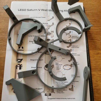 Wall Mounting Kit for Displaying Apollo Saturn V Rocket - Etsy