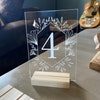 Garden Acrylic Table Numbers Modern Wedding Sign Wedding Table Decor ...