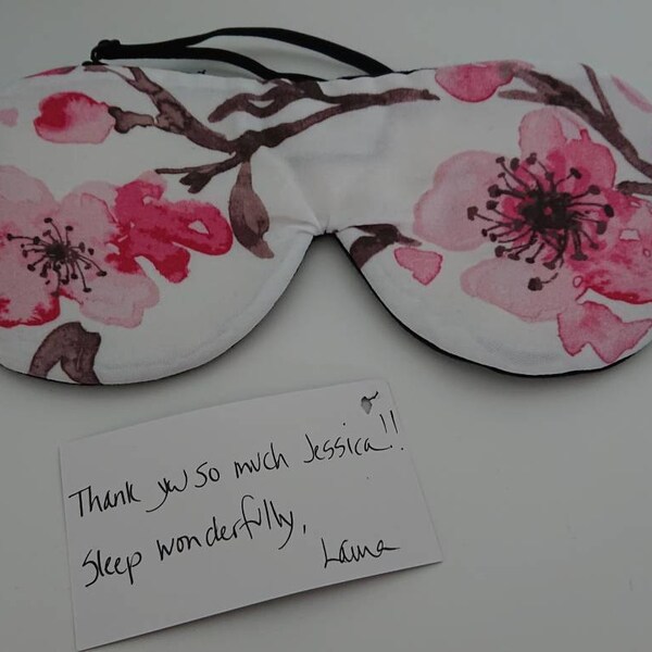 Real Silk and Birds Sleep Mask Eye Mask Travel Mask Eye Pillow Eye ...