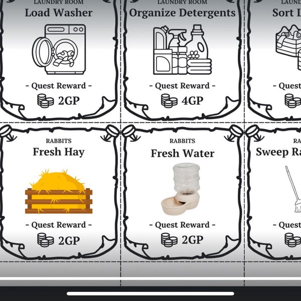 ADHD Chore Chart for Kids Deluxe Pack: A Dnd-inspired and A Fun Way to ...