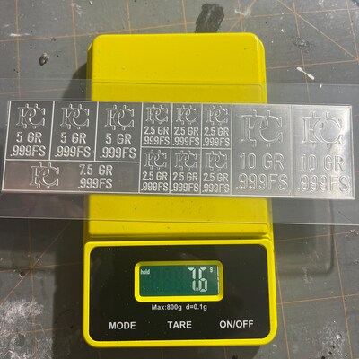 Six 1 Gram Gold Snap Bars Breaks Into 15 One GR Bars .9999 One Gram ...