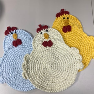 Crochet Pattern for the Swanky Chicken Trivet Potholder PDF | Etsy