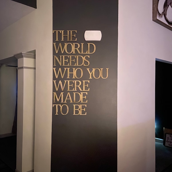The World Needs Wooden Wall Art, Inspirational Wall Decor - Etsy