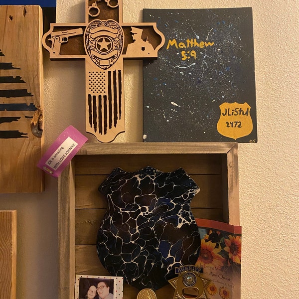 Customizable Police Cross, Law Enforcement, Memorial - Etsy