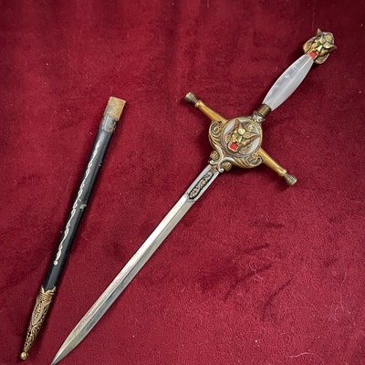 Delightful Tiny Metal Small 17th Century Influenced Long Sword ...