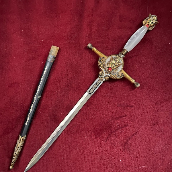 Delightful Tiny Metal Small 17th Century Influenced Long Sword ...