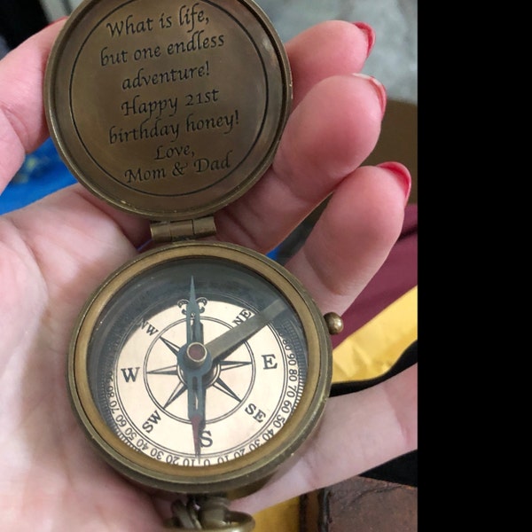 Compass, Personalized Gifts, Compass, Working Compass, Birthday Gift ...