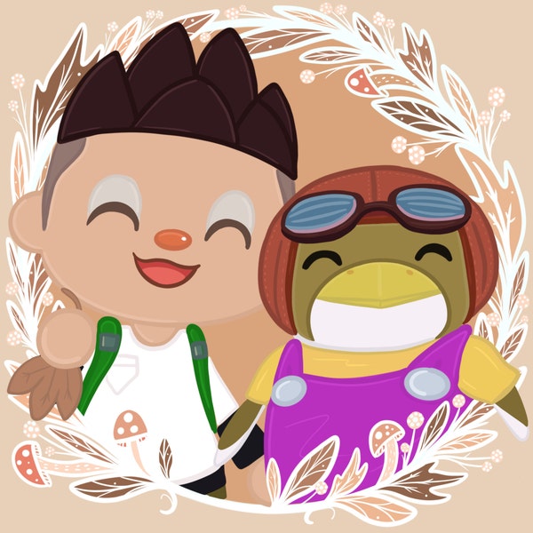 Animal Crossing Multiple Character Full Body Commission | Couples ...