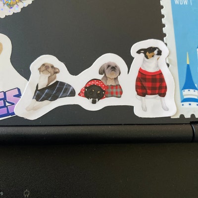 Personalized Dog Stickers Hand Drawn Custom Pet Sticker, Custom Dog ...