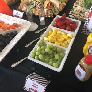 Race Car Food Labels, Race Car Birthday Food Tents Printable, Place ...