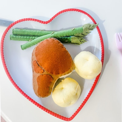 Meat Steak T-bone Roast Steak Play Food / Felt Food Pretend - Etsy