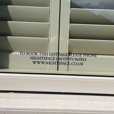 Large Custom Arched Vinyl Wedding Mirror Decal / Initials Name Label ...