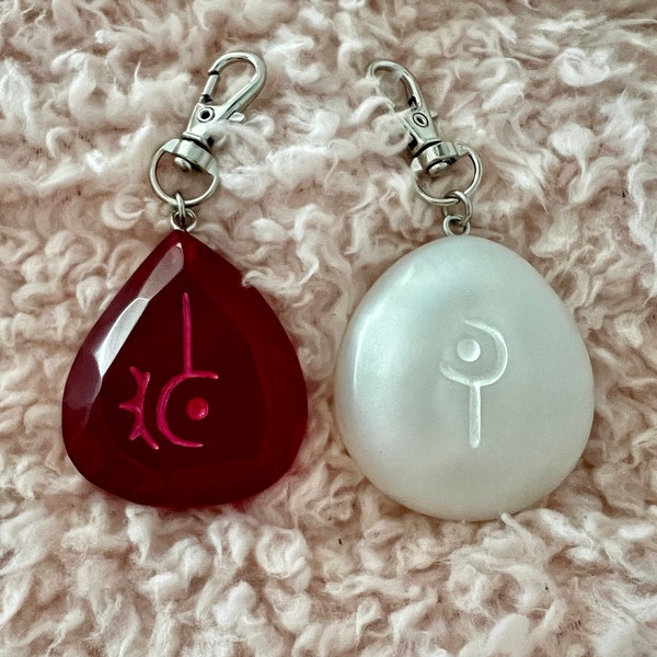 Red Mage FFXIV Hand Painted Soul Crystal/rdm Job Stone Final Fantasy ...