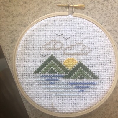 Easy Landscape Cross Stitch PDF Pattern - Etsy