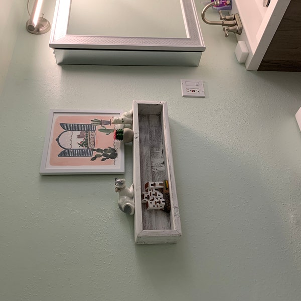 Reclaimed Wood Shadow Box With Wood Backing - Rustic Farmhouse Barnwood ...