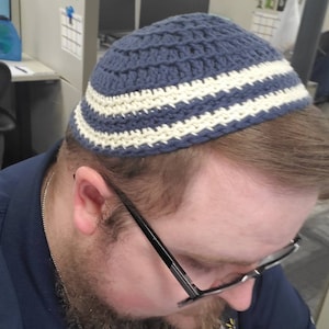 Extra Large Kippotyarmulke Cotton Kippah Jewish Yamaka - Etsy