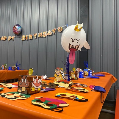 Printable Mario-inspired Ghost Balloons PDF/PNG, Mario Party Decor, DIY ...