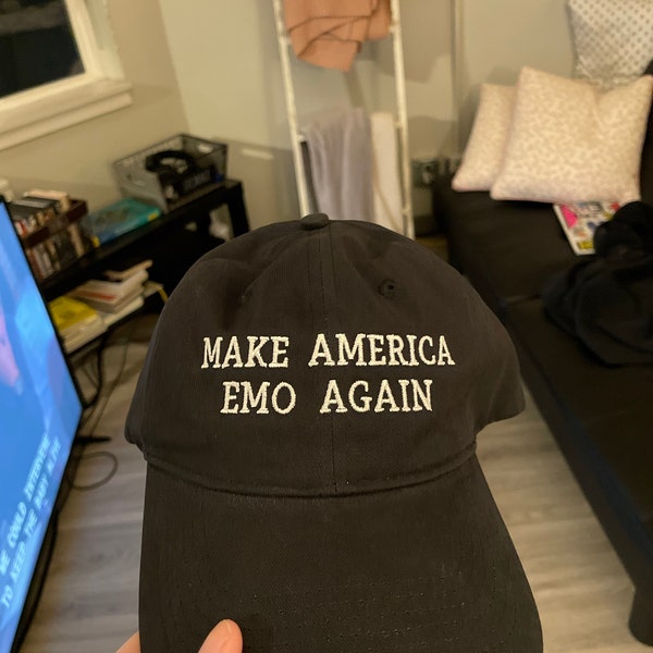 Make America Emo Again Hat Embroidered Baseball Dad Cap MAGA Hat, Emo ...