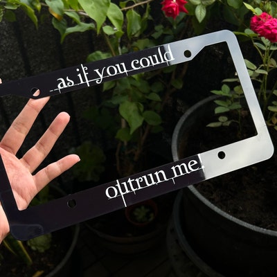 As If You Could Outrun Me Funny Gen Z Twilight Meme License Plate Frame ...