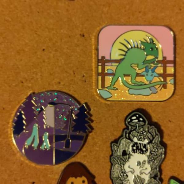 1.5" Kawaii Cryptid Enamel Pins - Moth Man, Bigfoot, Fresno ...