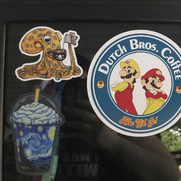 7 Magnet Pack: the Octobaristas! Octopus Making Coffe / Tea, Octopus ...