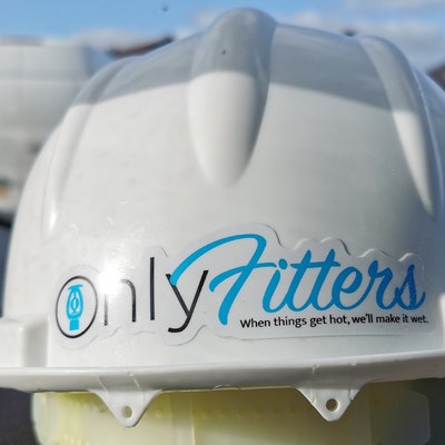 Only Fitters Lay Pipe Hard Hat Sticker Fans - Etsy