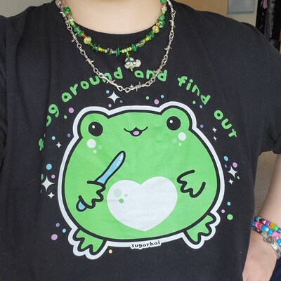 Kawaii Frog Shirts Funny Frog Around and Find Out Cute - Etsy