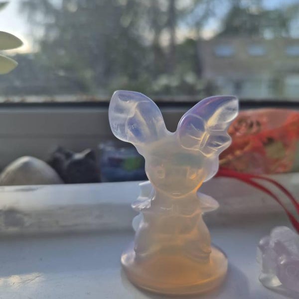 2.4" Natural Fluorite Carved Rabbit,quartz Crystal Carved ,crystal ...