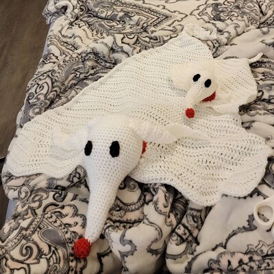 Crochet PATTERN Zero the Ghost Dog Blanket Inspired by the Movie ...